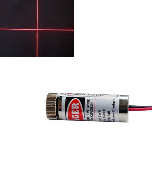 Laser kryds-streg 5V og 650nM til markering af emne